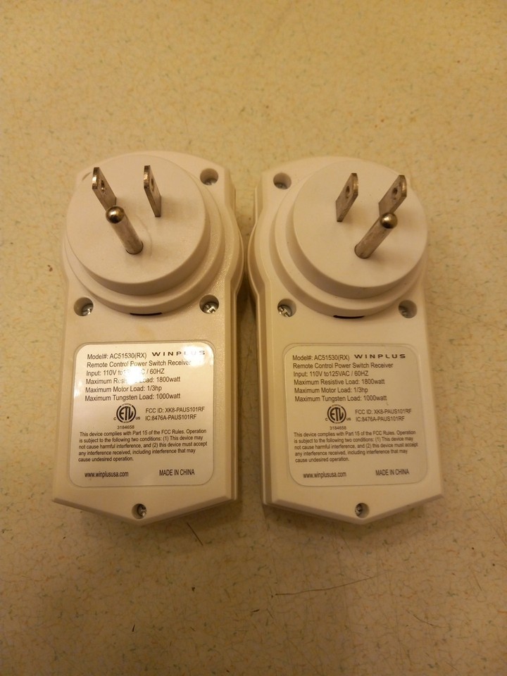2x Winplus AC51530(RX) Control Power Switch Receivers Only | eBay