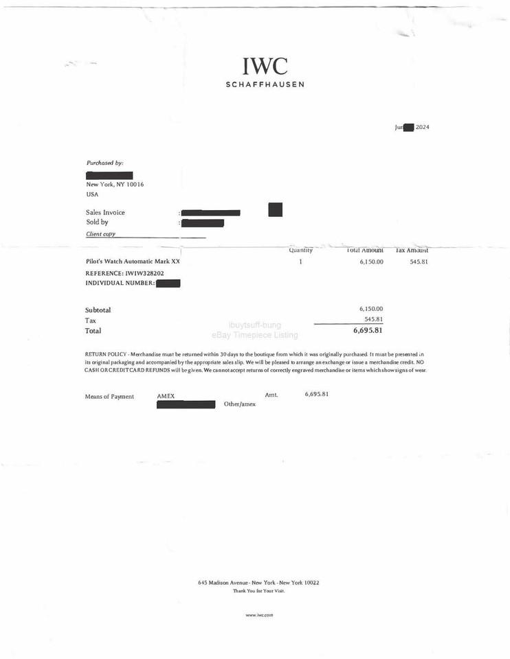 IWC Pilots Watch Mark XX 40mm Black Dial Stainless Steel Band IW328202 ...