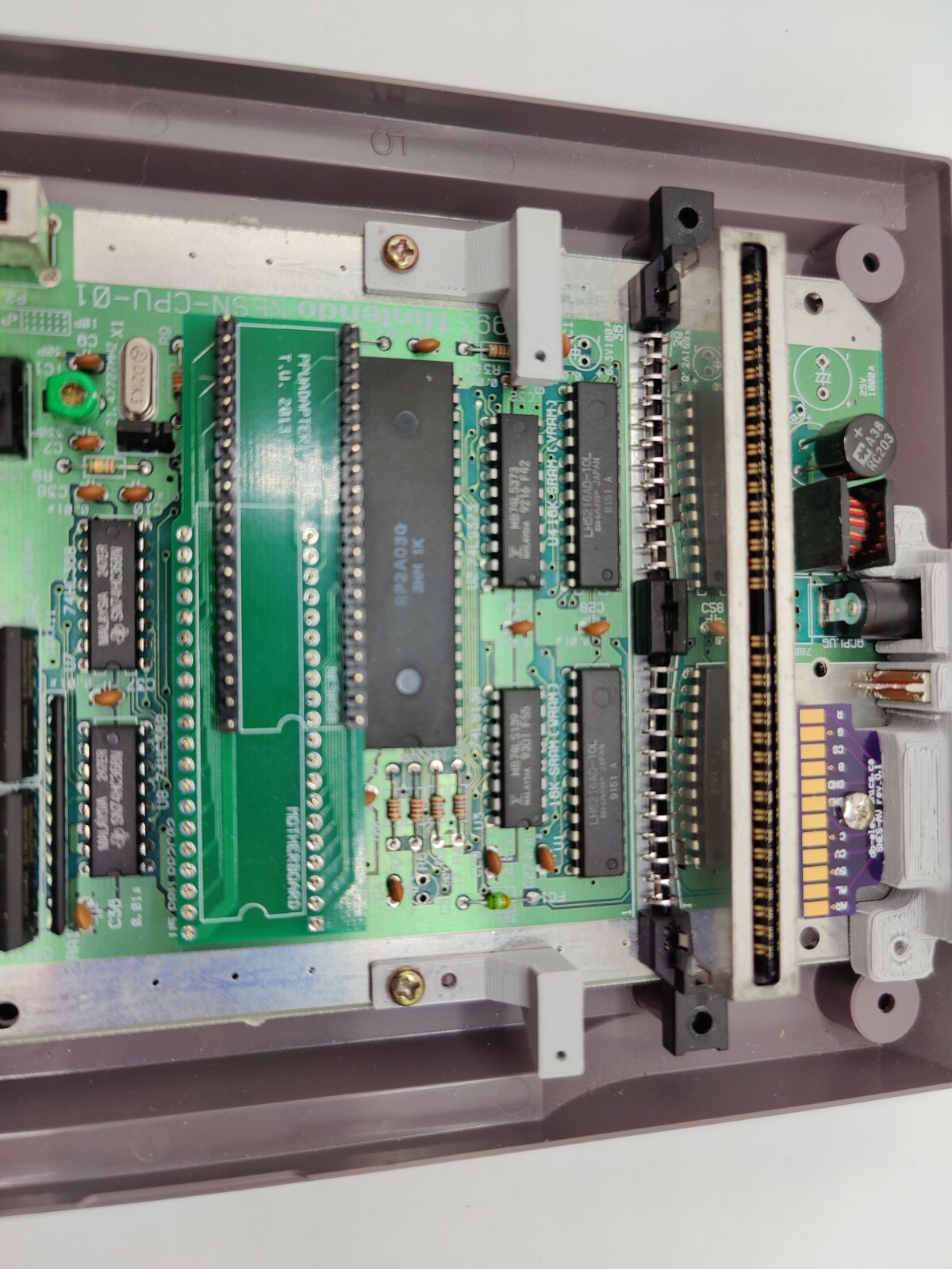 NES 101 3D Printed Back Nintendo Multi out *A/V out* NES top loader ...