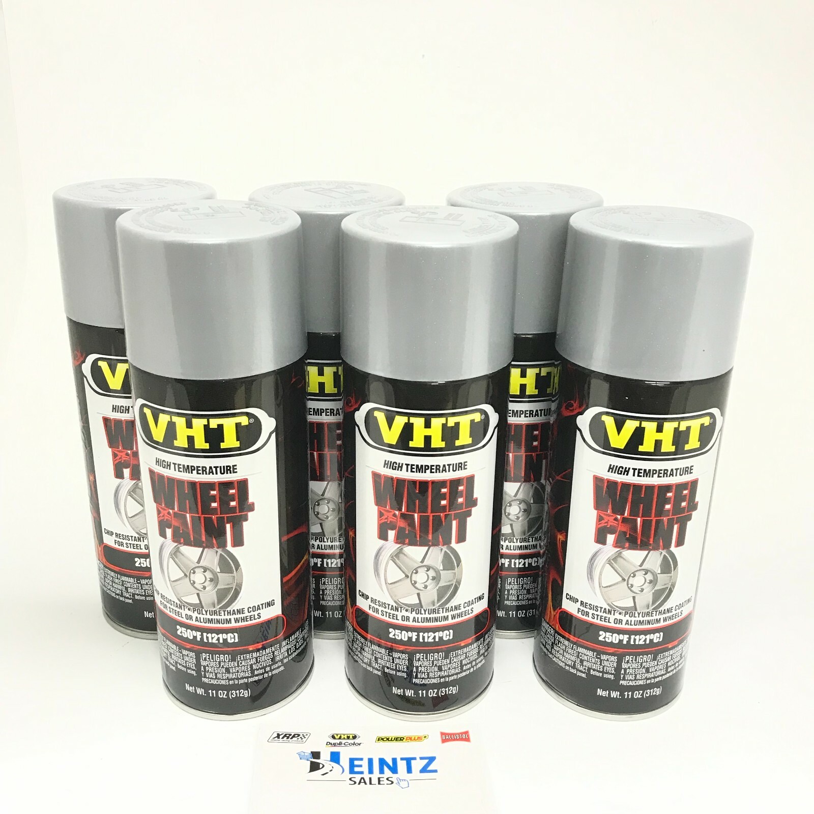 VHT SP186-6 PACK CHEVY RALLY SILVER Wheel Paint Chip & Fade Resistant ...