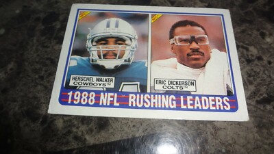1989 TOPPS # 219 1988 NFL RUSHING LEADERS (CORNER DINGS) FOOTBALL CARD | eBay