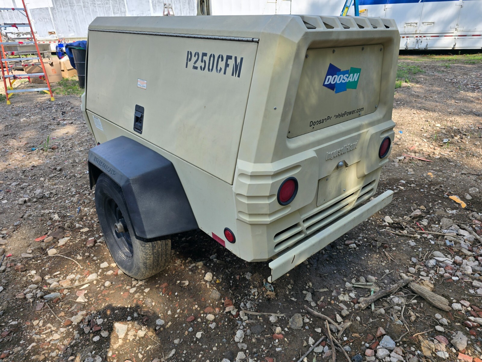250cfm Ingersoll Rand Air Compressor Trailer Only 1500 Hours!! | eBay