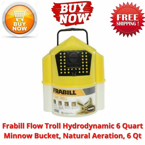 Frabill Flow Troll Hydrodynamic 6 Quart Minnow Bucket, 6 Qt | eBay