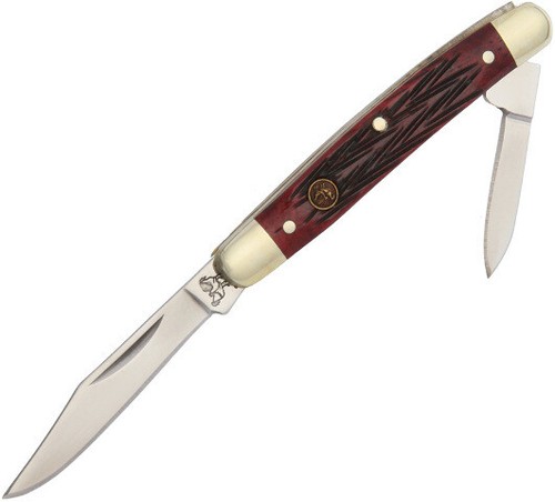 New Hen & Rooster Pen Knife Red Pick Bone Folding Poket Knife 302-RPB ...