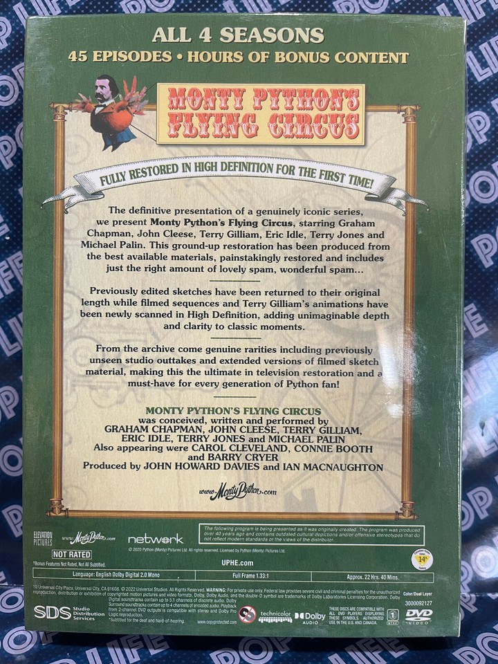 Monty Python's Flying Circus Complete Series 1-4 (DVD) BRAND NEW ...