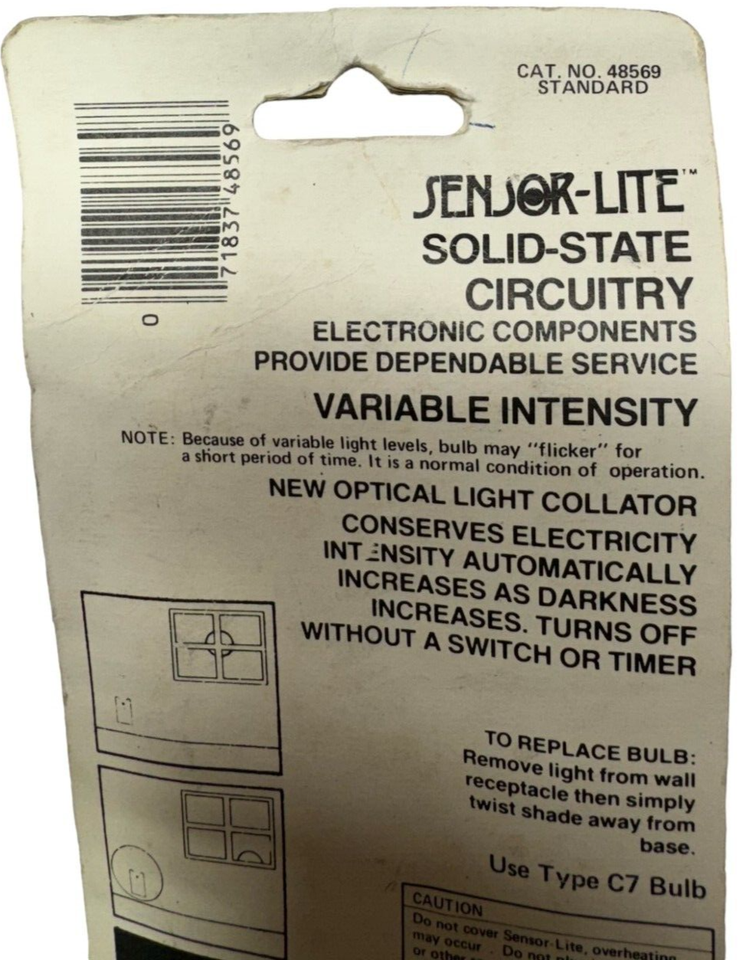 Leviton SAF-T-GRIP Sensor Lite 48569 Solid State Circuitry **Free ...