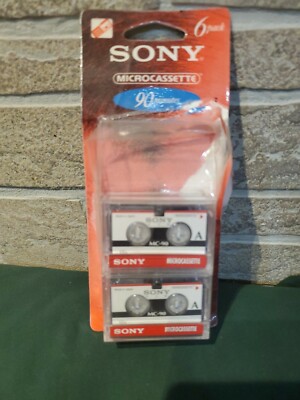 Sony MC-90 Microcassette Tape one Pack of 4 tapes each 90 Minute Open ...