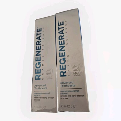 Regenerate Enamel Science Advanced Toothpaste 75ml SET OF 2 NEW IN BOX ...