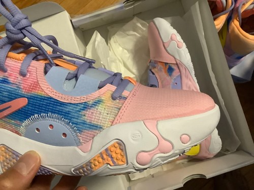 Nike PG 6 Painted Swoosh Paul George DO9824-100 PINK BLUE ORANGE WHITE ...