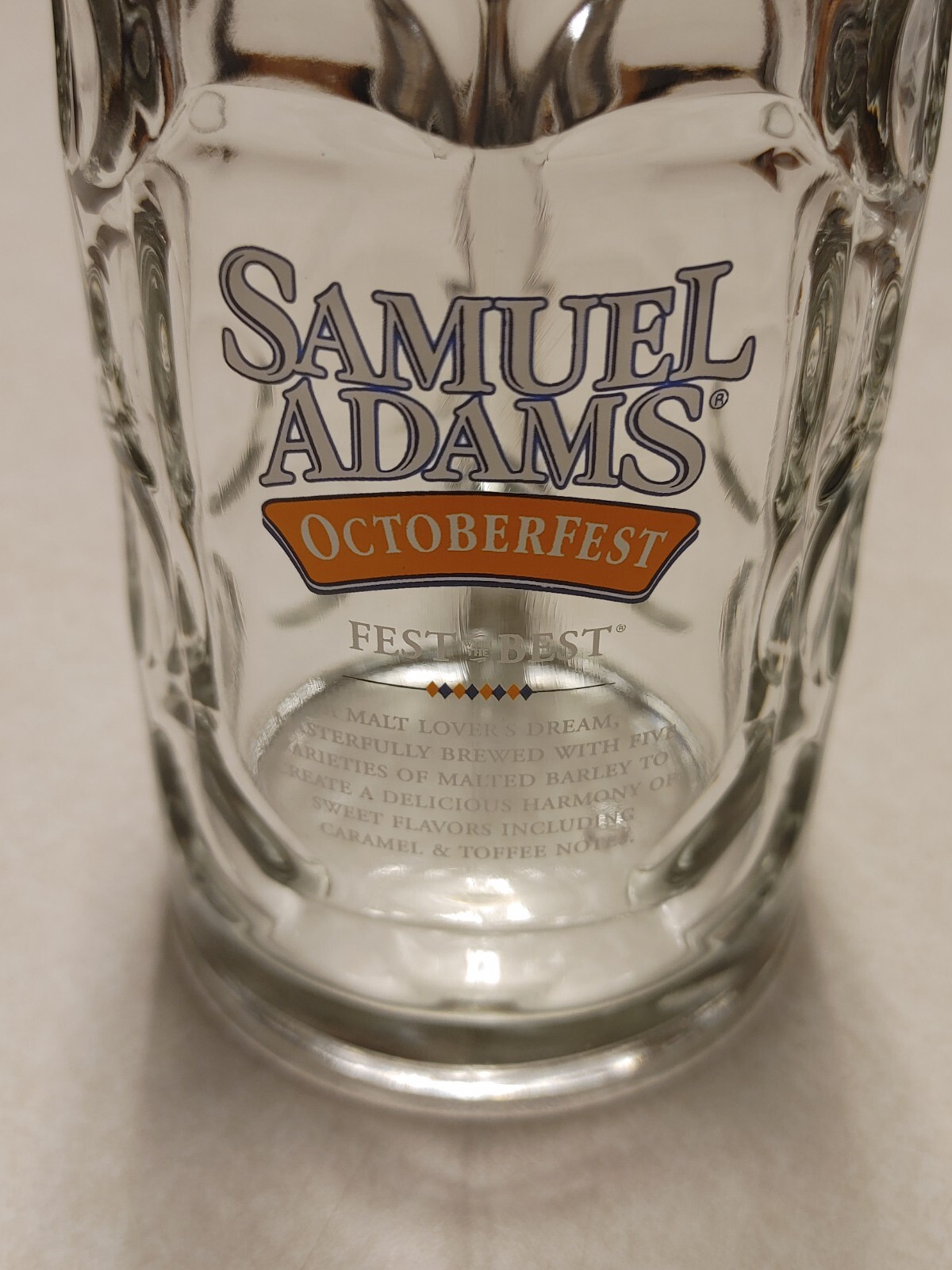Samuel Adams Octoberfest, Fest With The Best, Beer Tankard Mug 0.5L ...