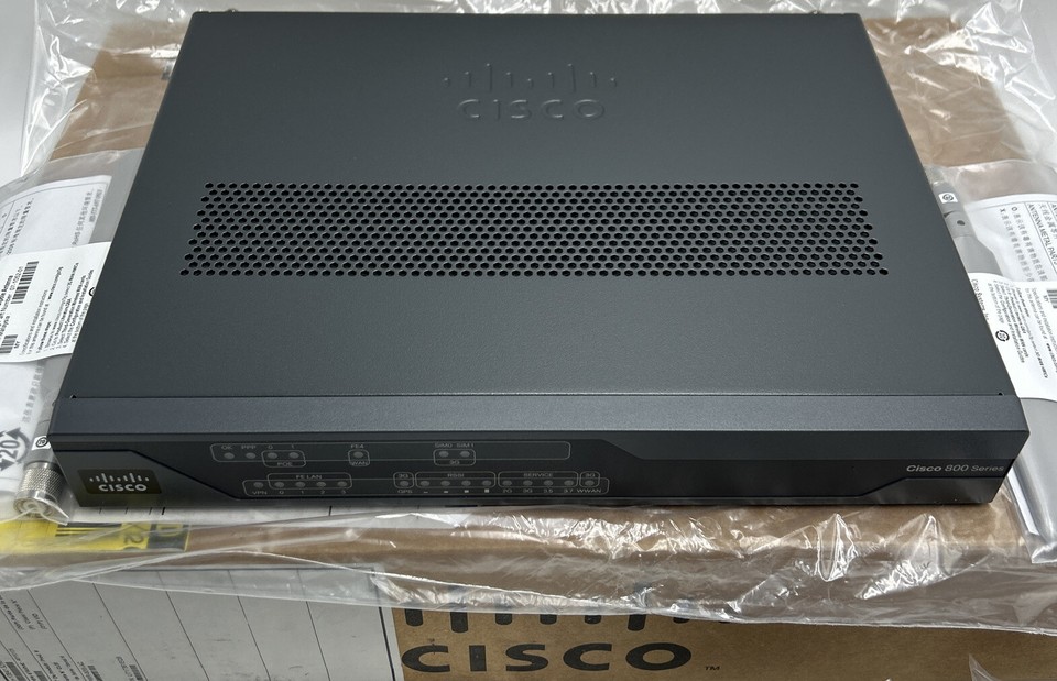 CISCO C881G+7-A-K9 WAN FE Secure Router /w 3.7G HSPA & SMS/GPS *Open ...