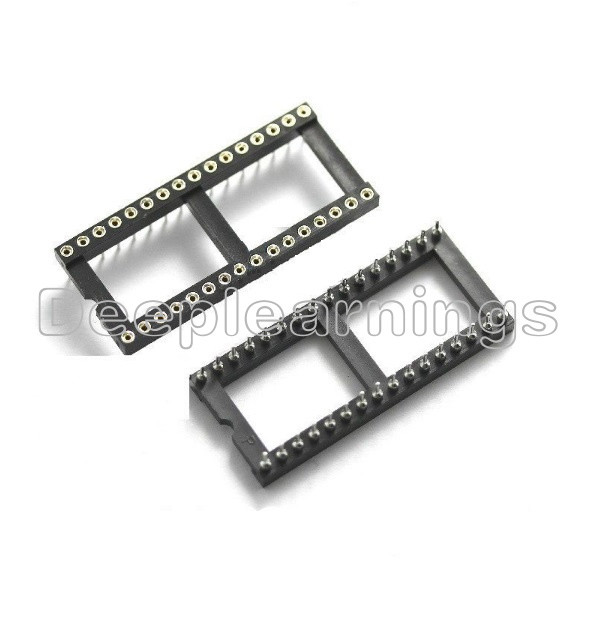 10PCS 32Pin DIP32 SIP Round IC Sockets Adaptor Solder Type gold plated ...