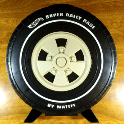 Hot Wheels Redline Super Rally Case 24 Car Black White Wheel Tire USA ...