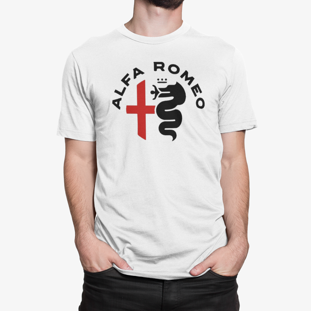 Alfa Romeo Logo T-shirt Classic Car Enthusiast Dad Adult Kids Clothing ...