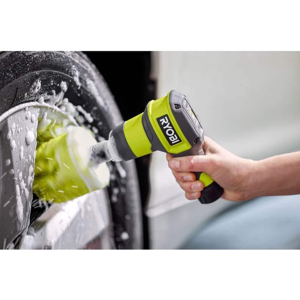 RYOBI Scrubber Brush Accessory Kit 11 Piece Drill Cleaning Set Tile ...