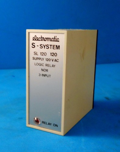ELECTROMATIC S-SYSTEM SL-120-120 LOGIC RELAY NOR 3 INPUT | eBay