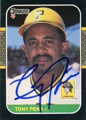 1987 Donruss TONY PENA Signed Card autograph AUTO PIRATES CARDINALS | eBay