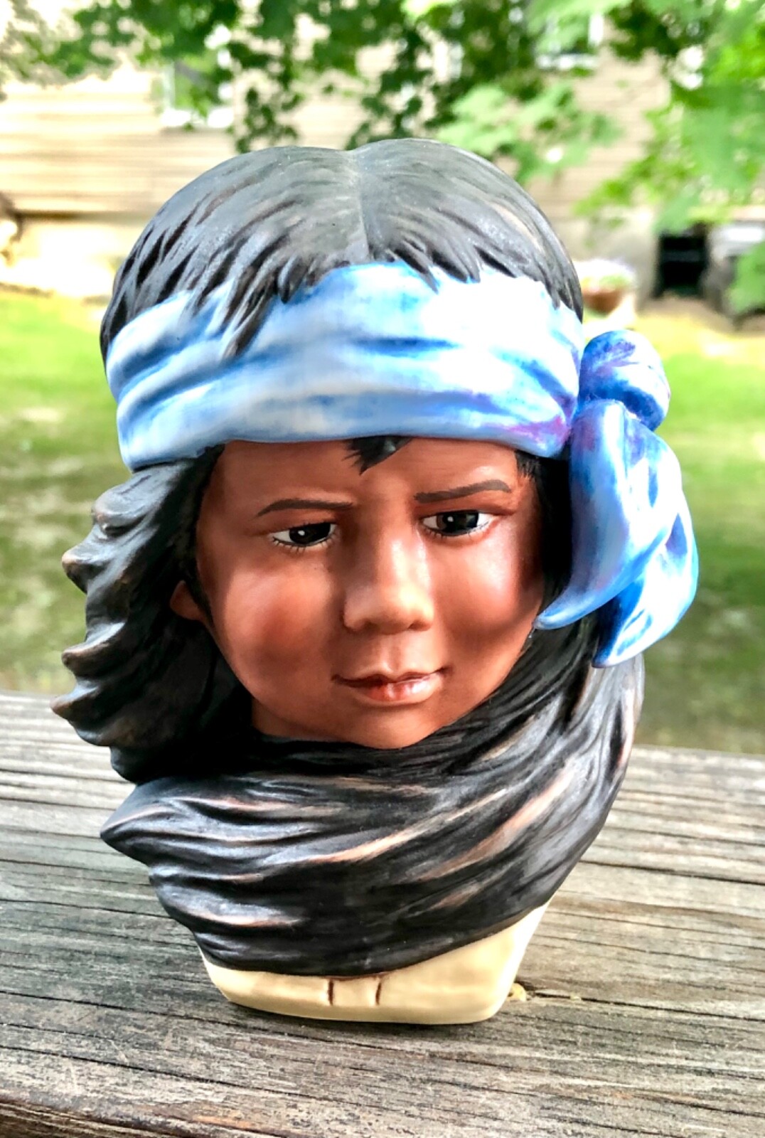 Navajo Boy Signed 1985 Native American Bust Gregory Perillo | eBay
