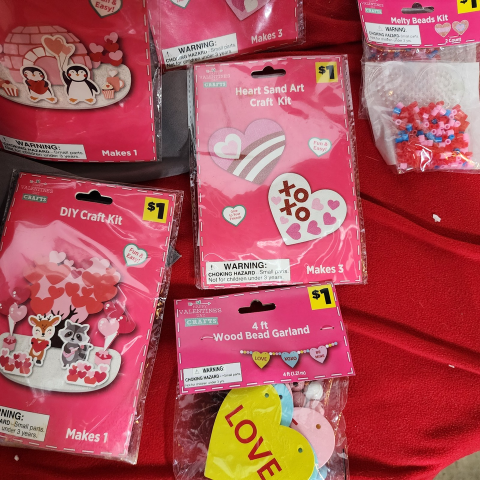 Popshelf Case of 16 DIY Assorted Valentine's Day Craft Kits | eBay
