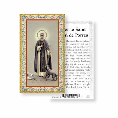 St. Martin de Porres - Prayer to Saint Martin - Gold Trim - Paperstock ...