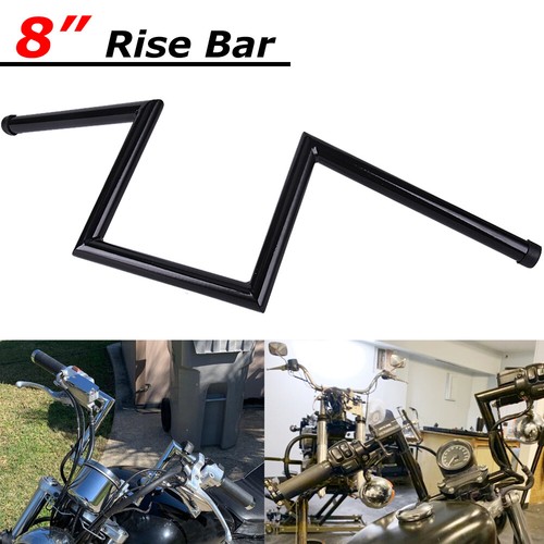 Motorcycle 8" Rise Drag Z-Bar 1" 25mm Handlebar For Harley Sportster XL ...