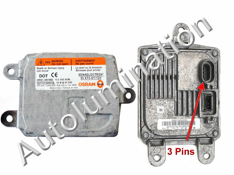 Osram 83110009044 Type 2 Use D1 D3 Bulbs 3 Pin Lincoln Town Car ...