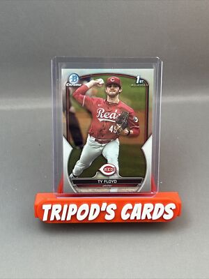 2023 Bowman Draft Baseball #BDC-155 TY FLOYD Chrome Refractor 1st REDS ...