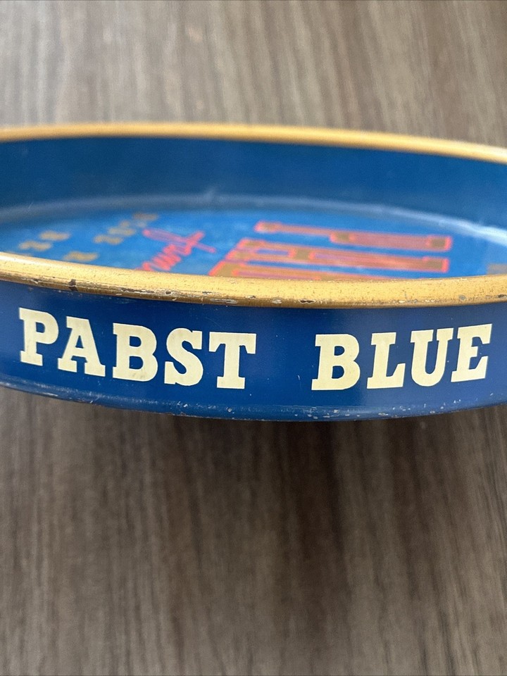 Vintage We Suggest Pabst Blue Ribbon Beer Tray Famous Metal Advertising ...