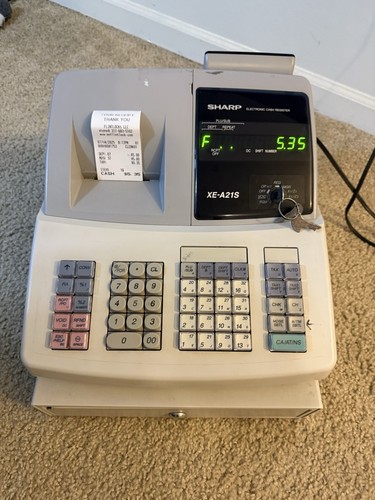 Sharp XE-A21S Electronic Cash Register Point Of Sale Machine | eBay