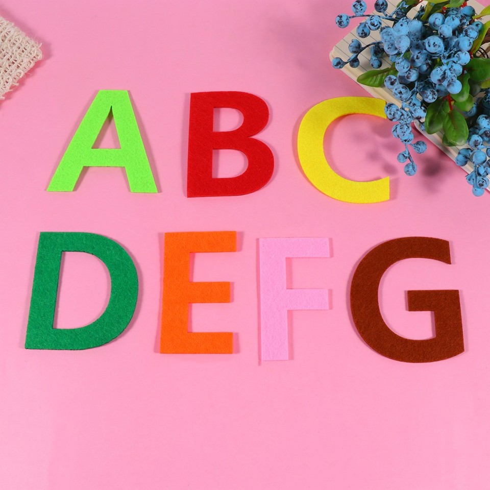 Felt Alphabet Letters for Crafts 50pcs Non-woven Fabric Kids | eBay