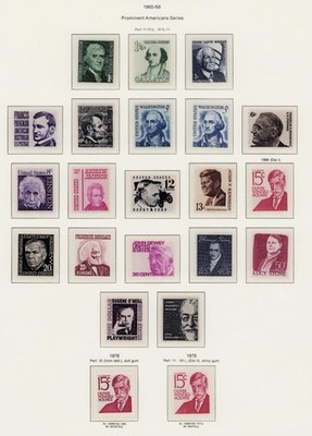 US 1278 - 1295 1288 T 1 T2 T3 Prominent Americans Set 22 MNH Issued in ...