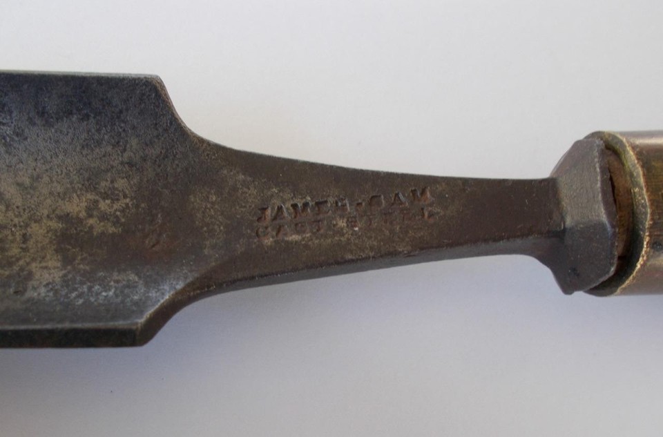 Antique James Cam Sheffield Cast Steel 1 1/2" Gouge Chisel Handle ...