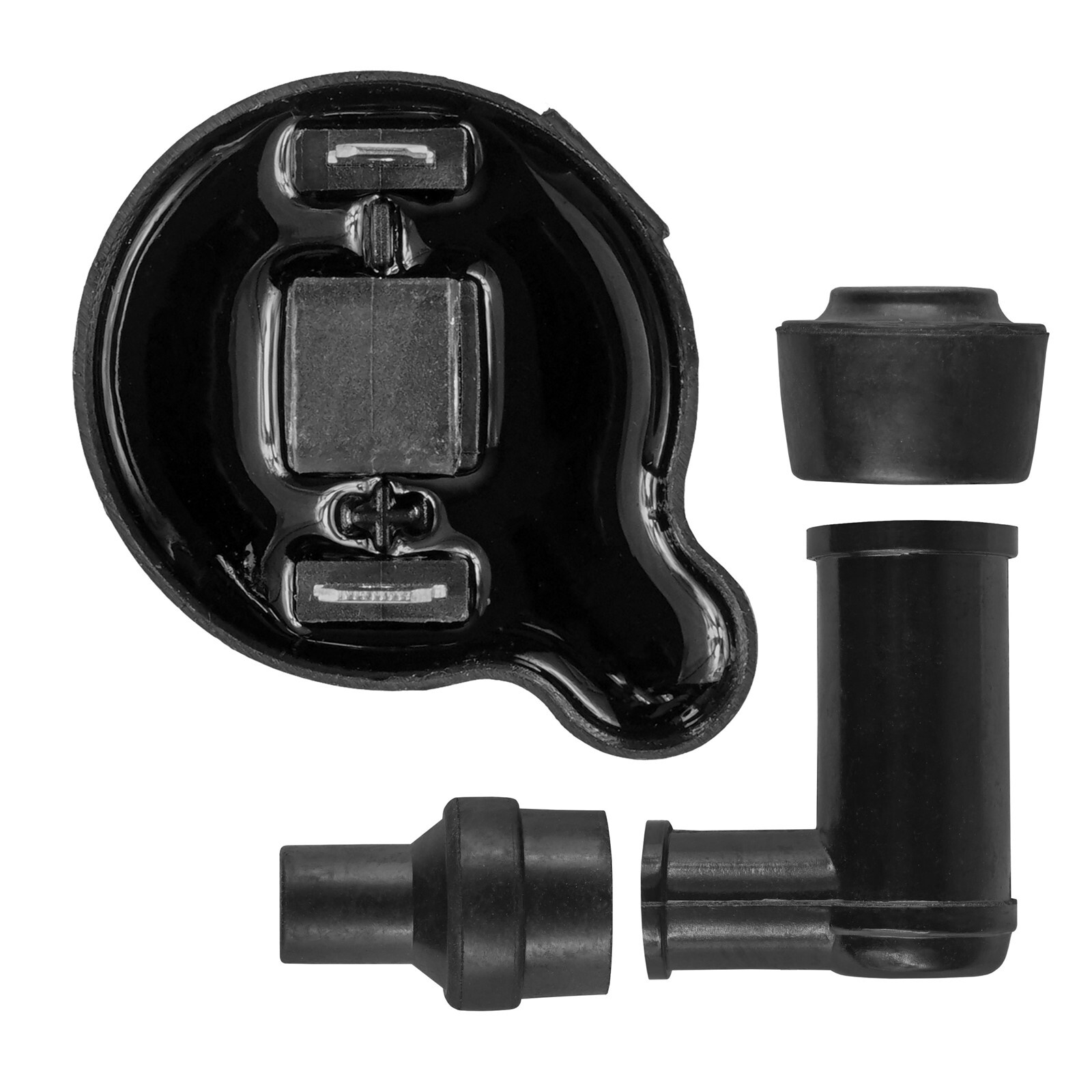 Ignition Coil w/ Spark Plug Boot Cap for Kawasaki KAF620 Mule 4010 ...