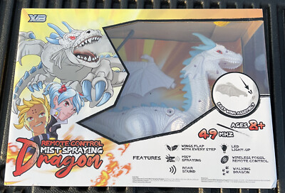 Remote Control White Dragon Mist Spraying 40mhz Walking Wings Flap ...