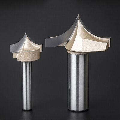 Pointed Nose Router Bit Core Box Router Bit 1/2 - 1/4" Shank ...