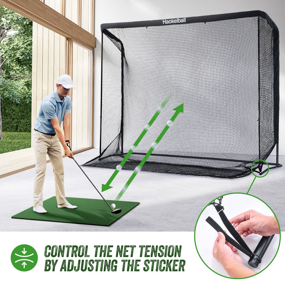 10x7.5ft Heavy Duty Golf Practice Net with Target Cloth Driving Golf ...