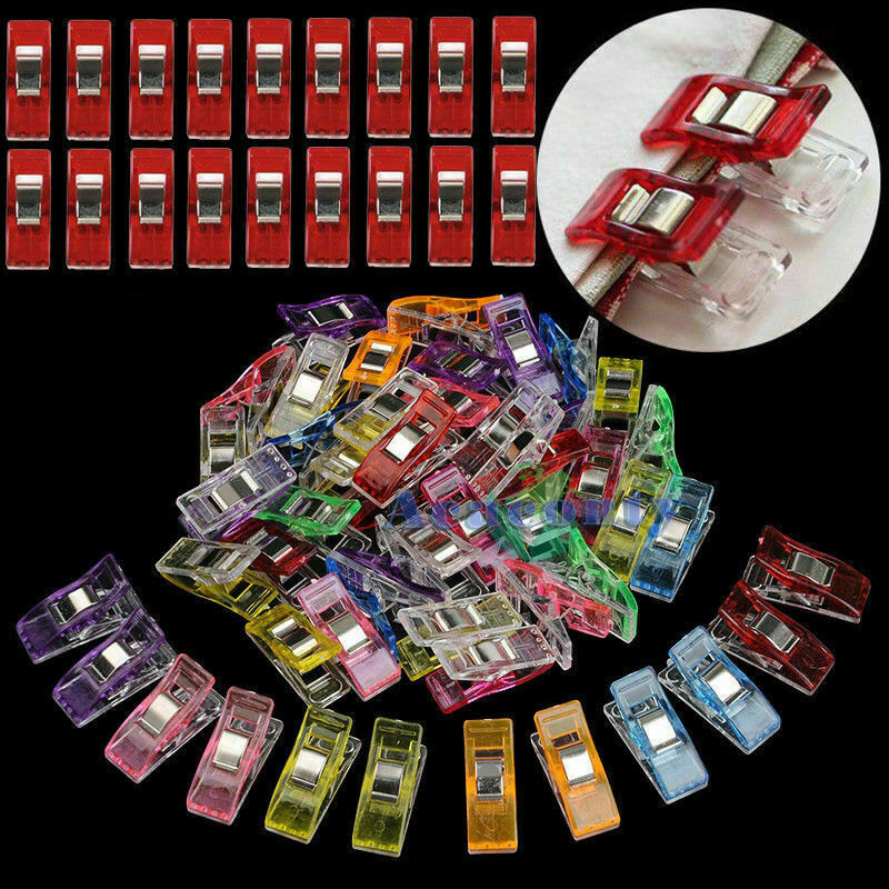 1~100Pcs Clover Wonder Clips for Crafts Quilting Sewing Knitting Croche ...