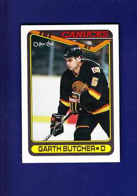 Garth Butcher 1990-91 O-PEE-CHEE OPC NHL Hockey #150 (MINT) Vancouver ...