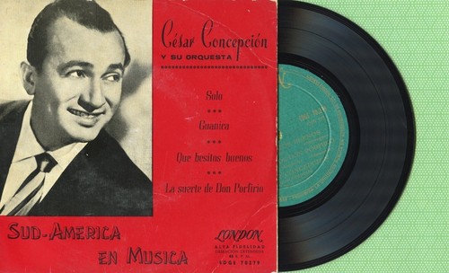 CESAR CONCEPCION Y ORQUESTA / Guanica / LONDON DGE 70.279 Pres Spain ...