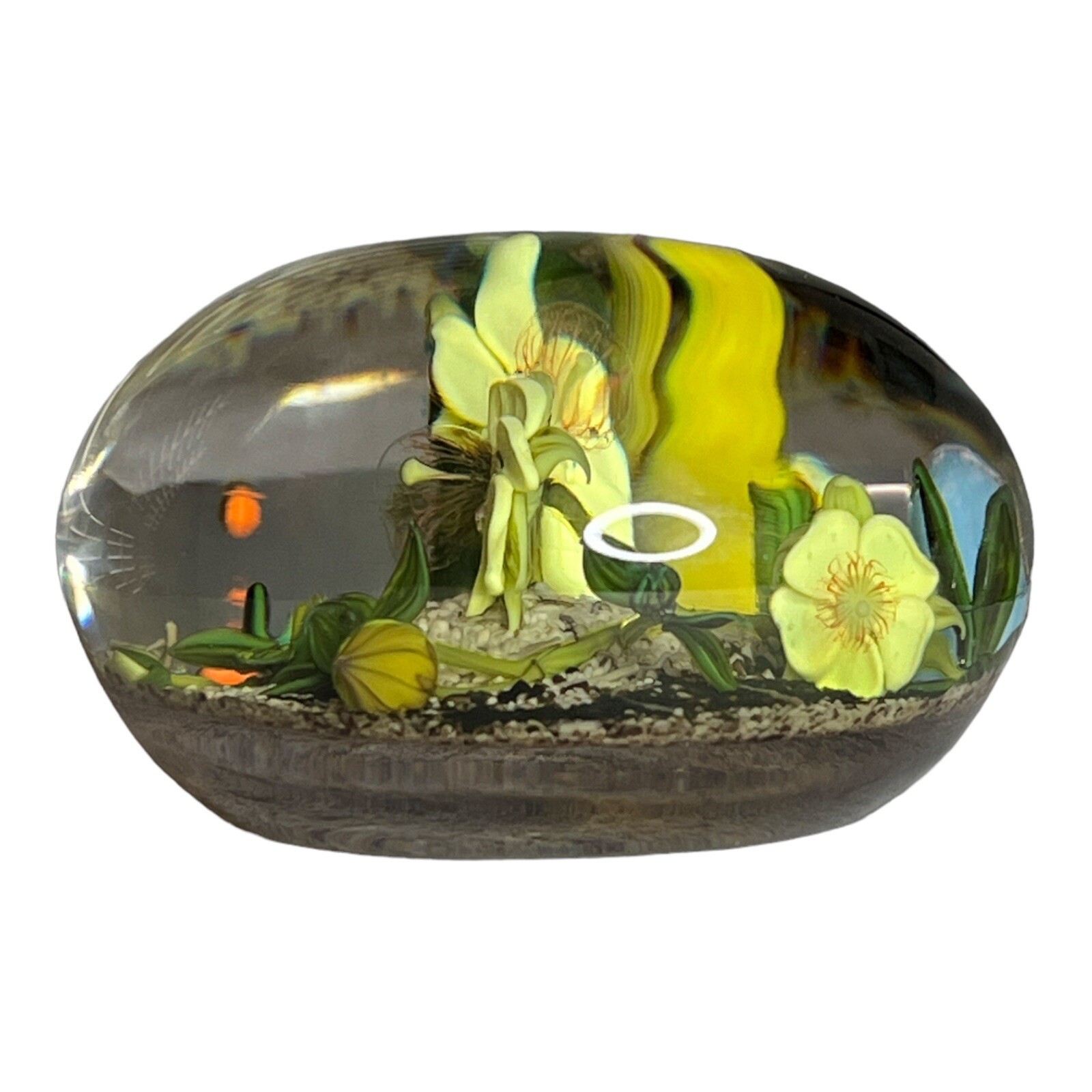 Vintage Paul Joseph Stankard Botanical Handblown Glass Paperweight A193 ...