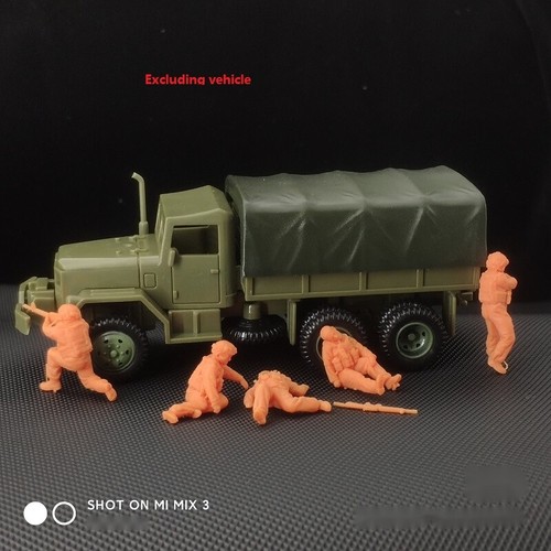 1/72 WW II US"fierce firefight Cover the wounded"5 man model(3D printed ...