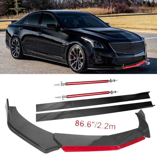 For Cadillac CTS ATS Front Bumper Rear Lip Spoiler Splitters Side Skirt ...