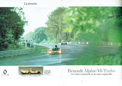 Publicité Advertising 03 24 1979 Renault Alpine V6 Turbo 2 pages | eBay