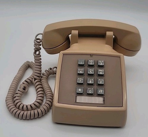 VTG Western Electric Bell System Beige 2500 MMG Push Button Desk Phone ...