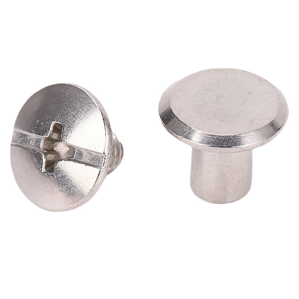 4.5x6x9mm 50 Set M3.5 Screw Rivets Flat Round Head Binding Rivets For ...