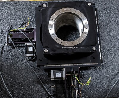 mcallister technical 8" conflat 4" travel UHV xy bellows assembly tip ...