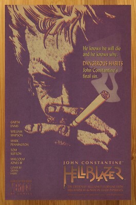 1994 John Constantine Hellblazer Vintage Print Ad/Poster DC Vertigo ...