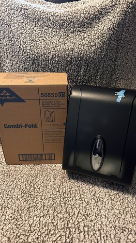 NEW Georgia-Pacific Combi-Fold Paper Towel Dispenser, Black 56650 | eBay