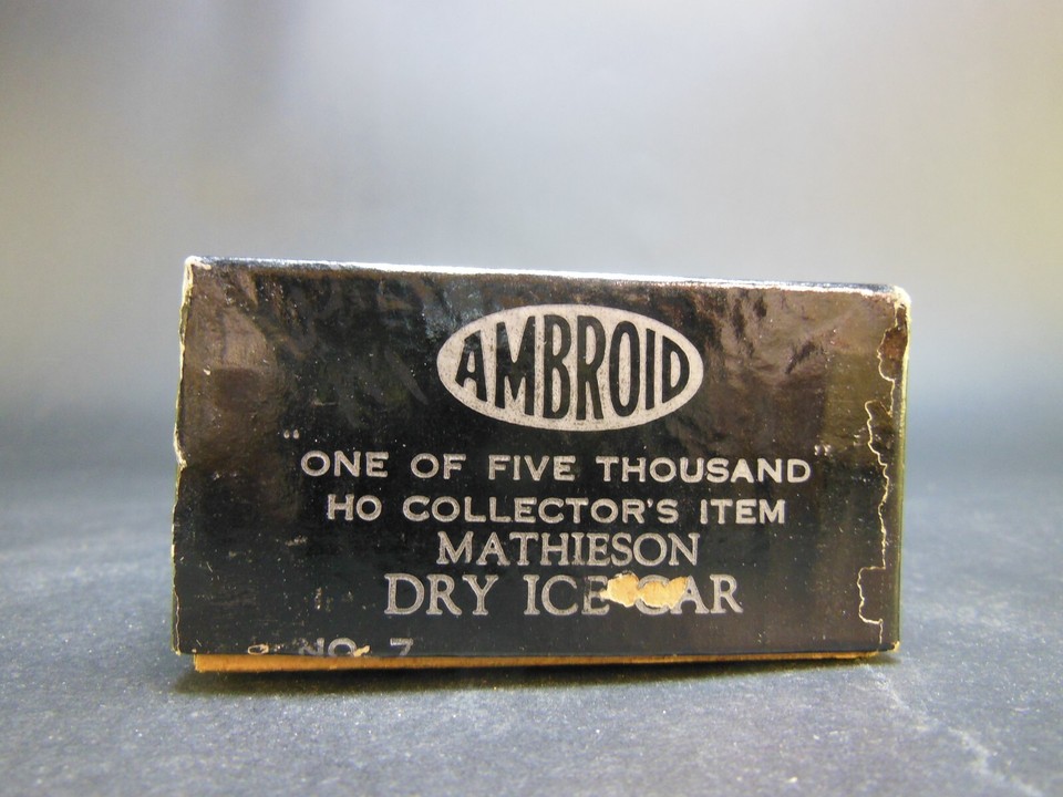 HO SCALE AMBROID NO 7 MATHIESON DRY ICE CAR CRAFTSMAN KIT | eBay