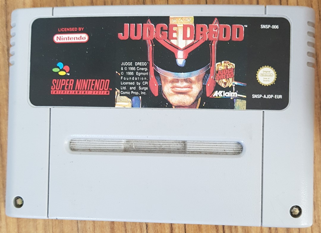 Super Nintendo Game Judge Dread Snes Cartridge Working Tracked Postage ...